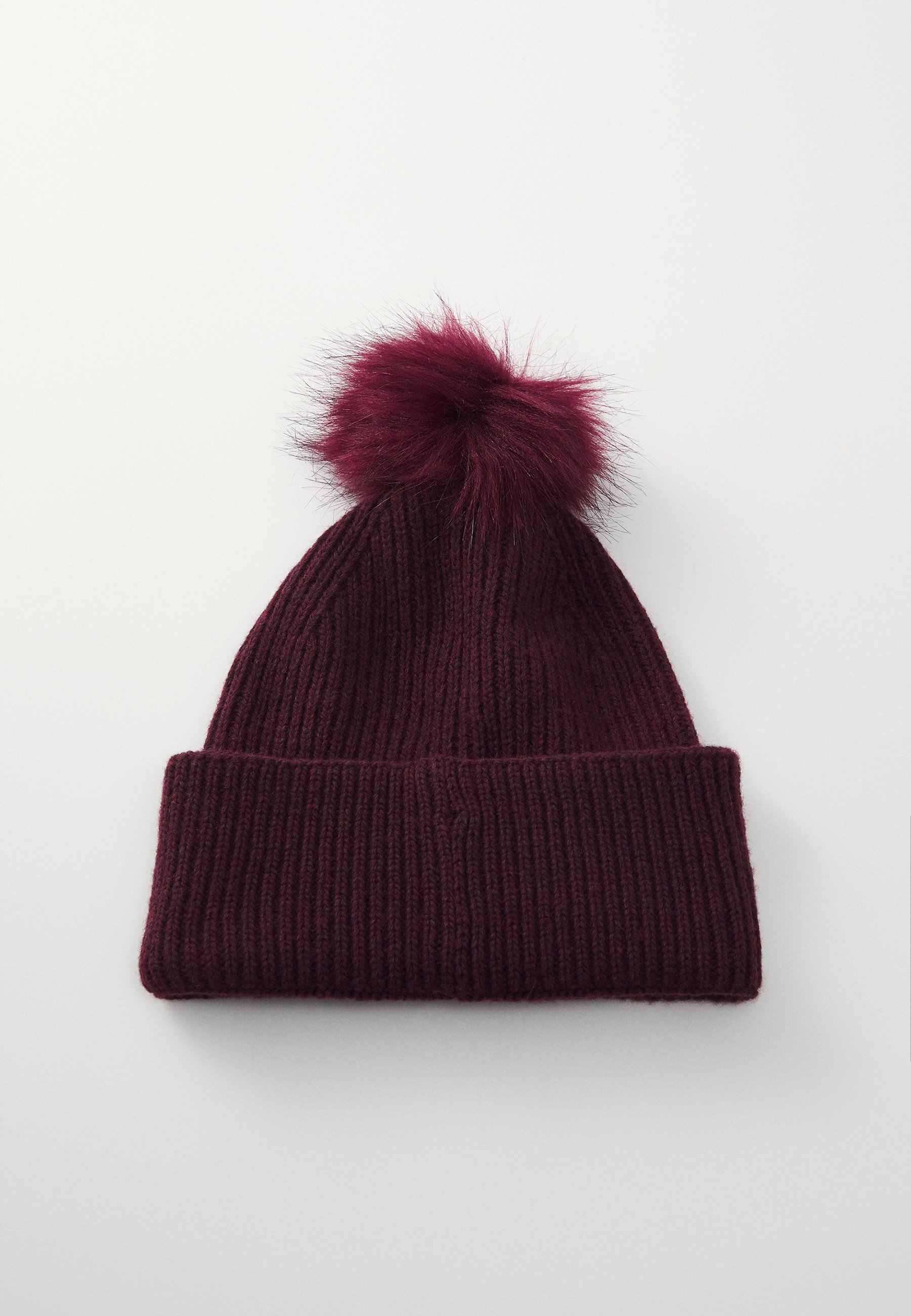 Tommy Hilfiger ELEVATED CHIC BEANIE POMPOM Mutze raspberry truffle bordeaux Zalando