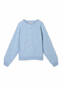 FatFace REGULAR FIT - TEXTURED CREW - Sweatshirt - light blue/blue ...