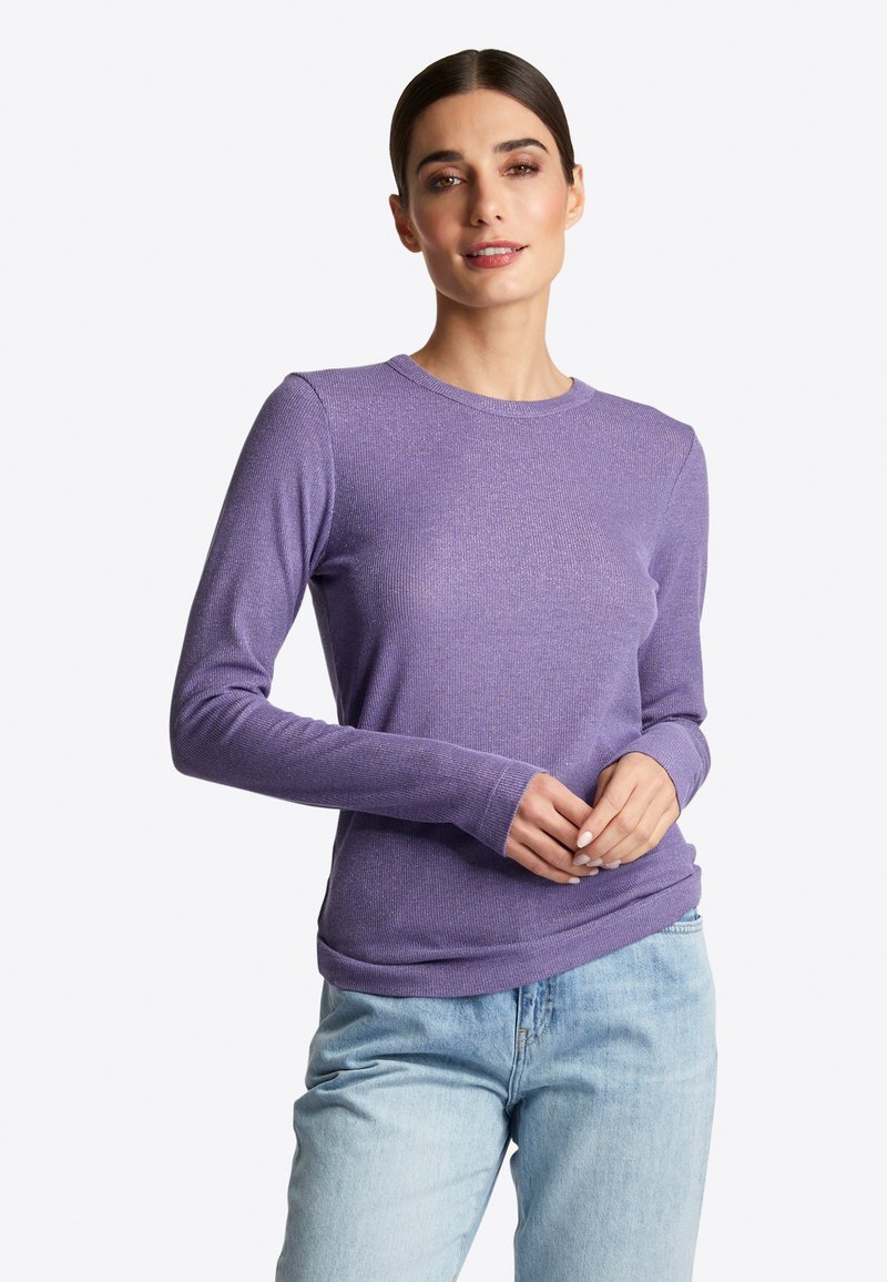 Rich & Royal LONGSLEEVE - Strickpullover - violet bloom/lila - Zalando