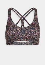 Roxy HEART INTO IT - Sutien sport - anthracite animal dust/gri antracit ...