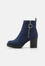 Even&Odd Wide Fit Bottines à plateau - dark blue/bleu marine - ZALANDO.FR