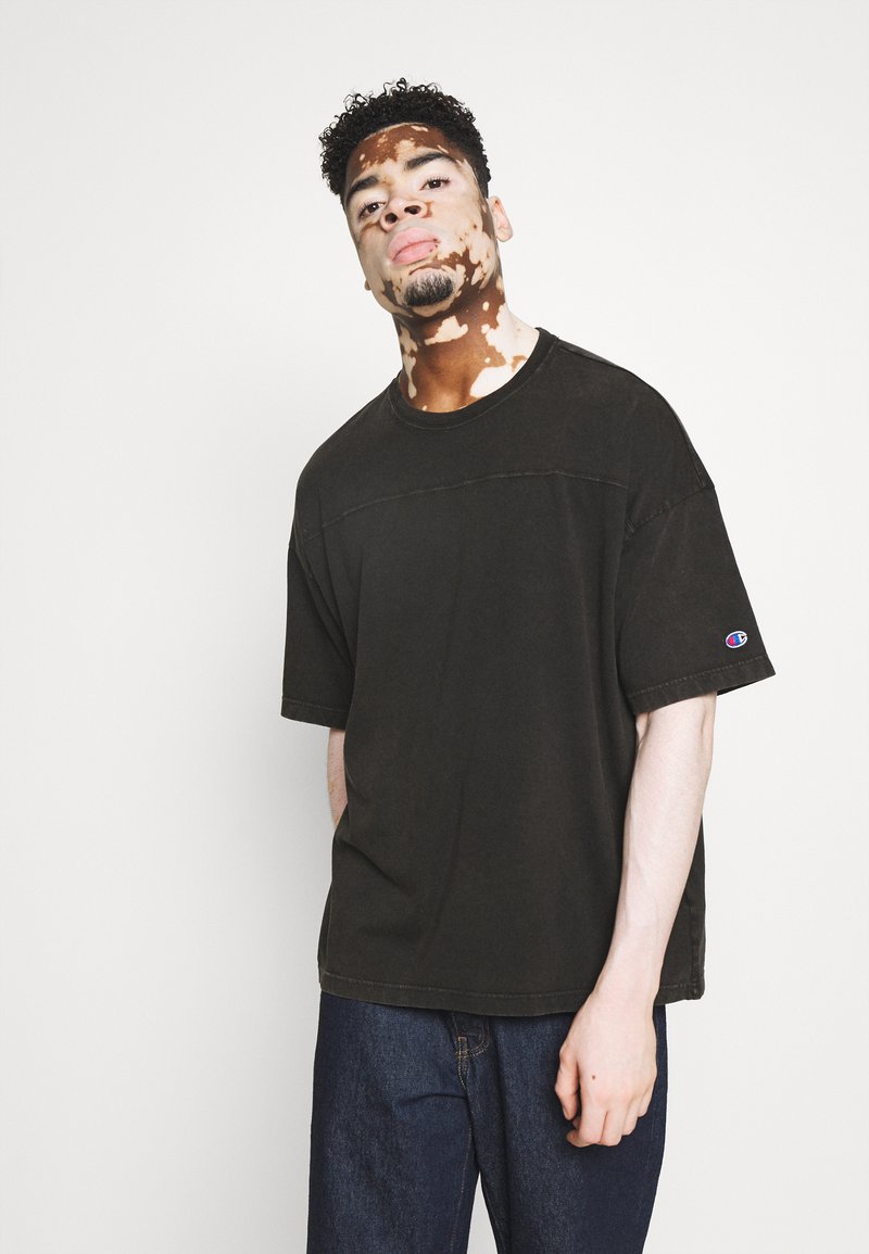 Champion Reverse Weave T-Shirt basic - black/schwarz - Zalando.de