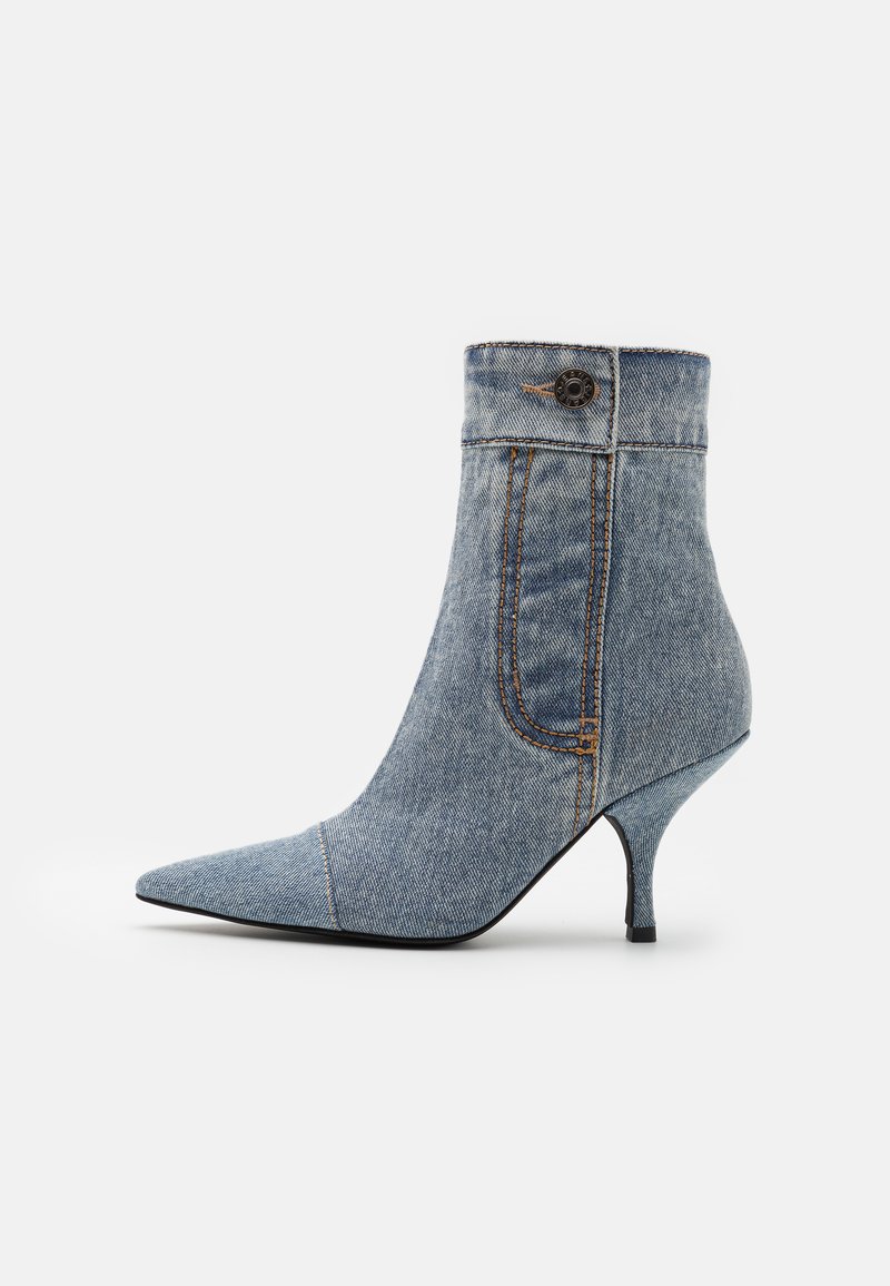 Jeffrey Campbell THE BLUES - Botine cu toc - light blue denim/denim ...