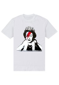 Henry Tiger BANKSY BANSKY QUEEN ZIGGY - Triko s potiskem - white/bílá - Zalando.cz