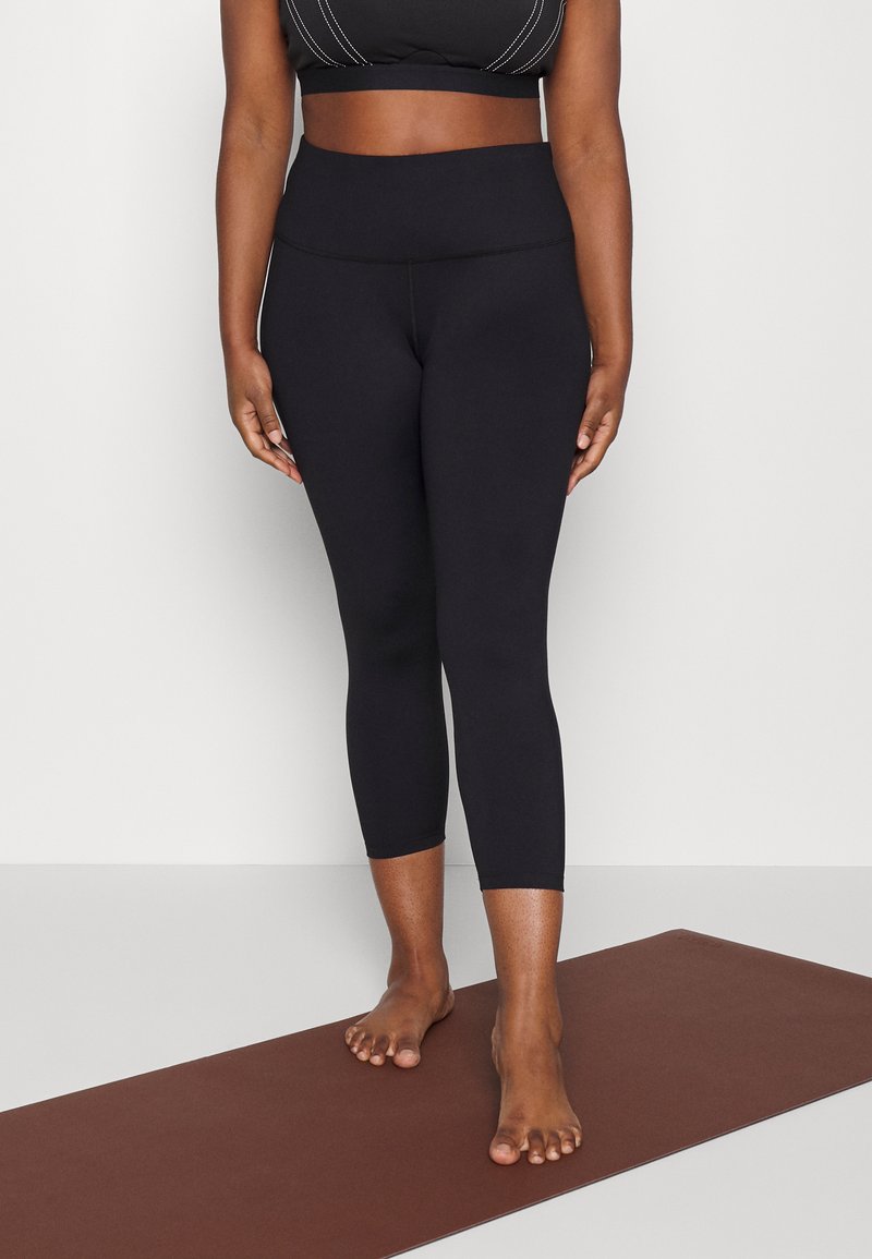 Nike Performance W Ny Df Yoga Tight 7 8 Plus Tights Black Iron Grey