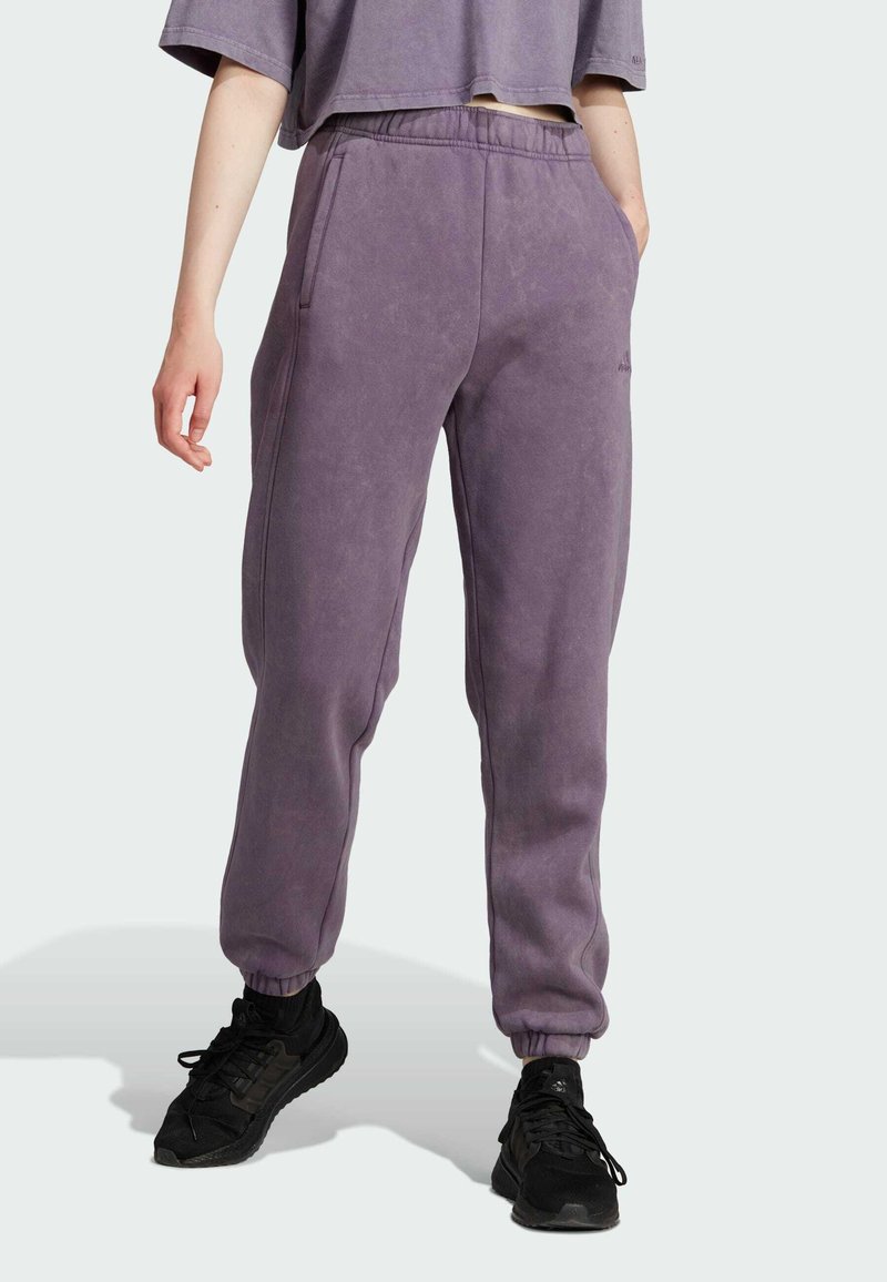 adidas Sportswear ALL SZN WASHED - Tracksuit bottoms - shadow violet ...