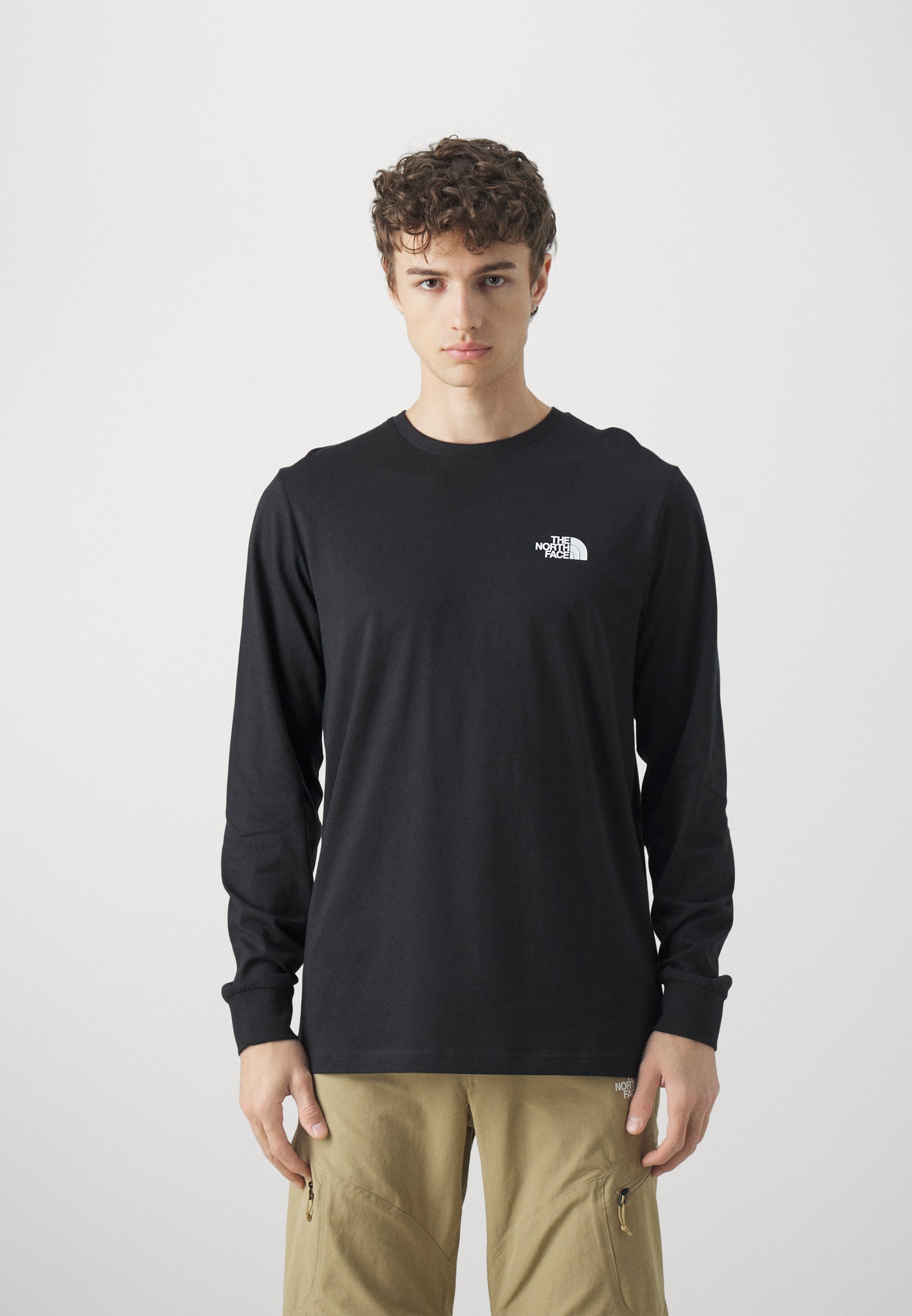 The North Face REDBOX TEE Langarmshirt black schwarz Zalando