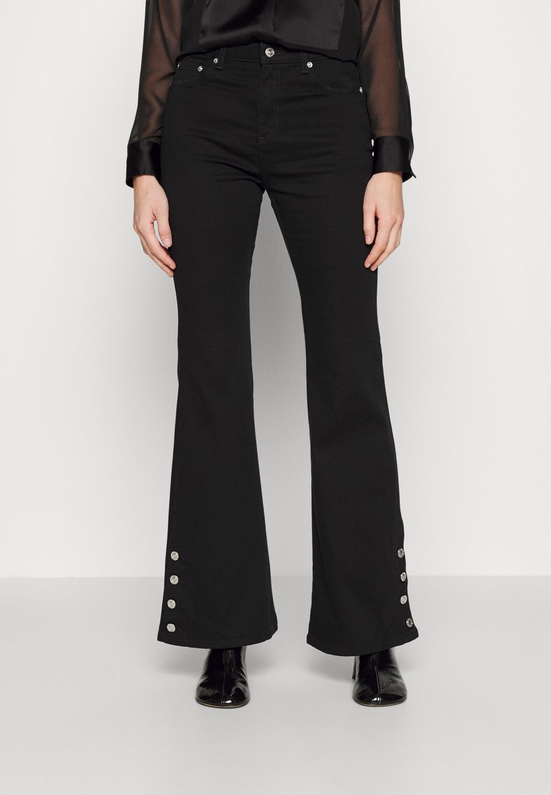 MICHAEL Michael Kors SELMA SHANK - Flared Jeans - black/zwart - Zalando.be