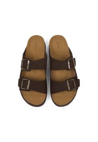 Desa DESA MAN SLIPPERS - Pantolette flach - brown/braun - Zalando.at