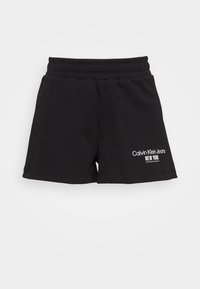 Calvin Klein Jeans INSERT INTERLOCK - Shorts - ck black/black - Zalando ...