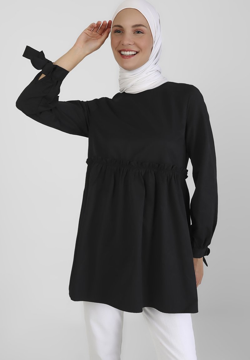 Modanisa CREW NECK BENIN - Tunique - black/noir - ZALANDO