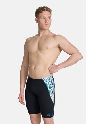 Arena FEEL THREEFOLD JAMMER BAD - Badehose Pants - black asphalt white ...