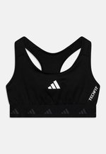 adidas Performance POWER TF BRA JUNIOR - Sports bra - black/white/black ...