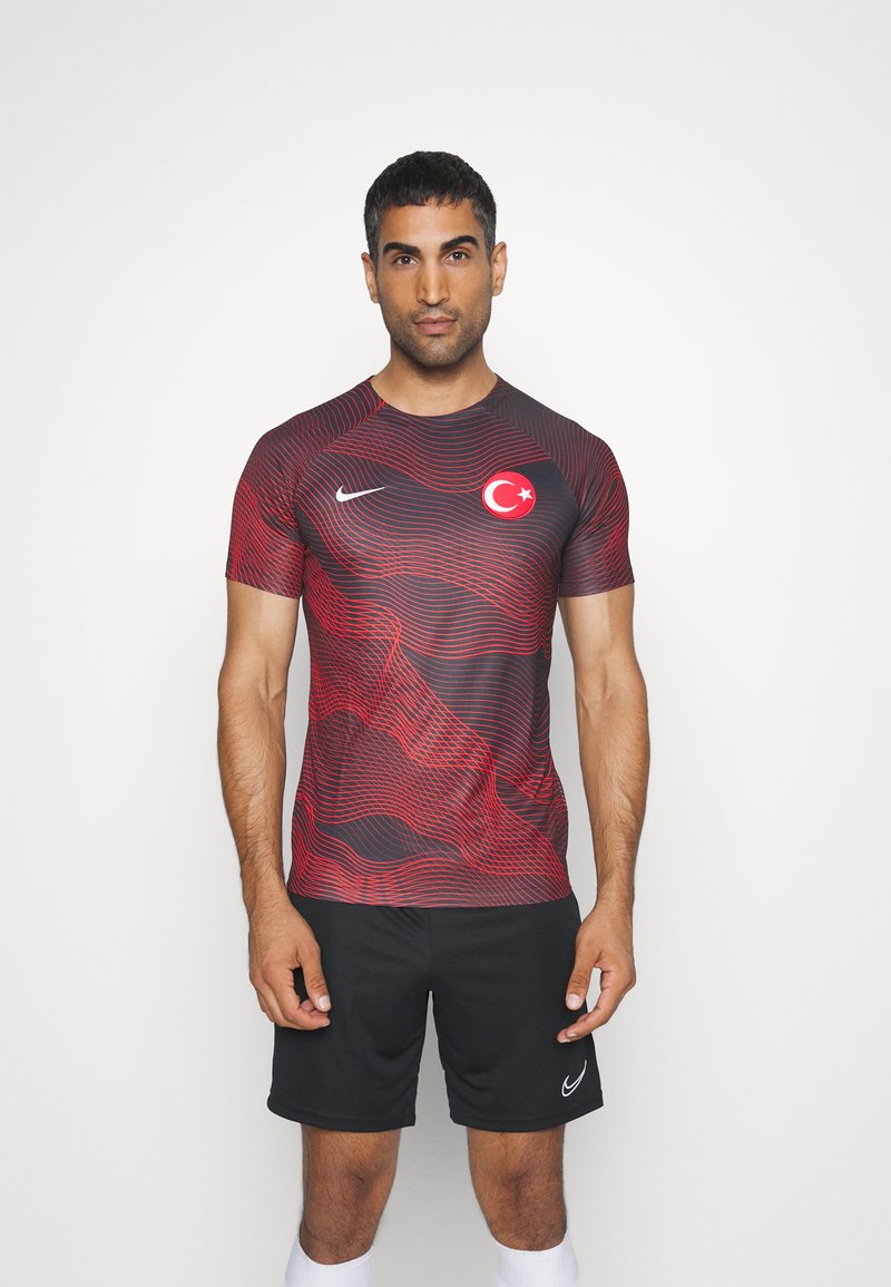 Nike Performance TURKEY PREMATCH - Football shirt - chile red/black ...
