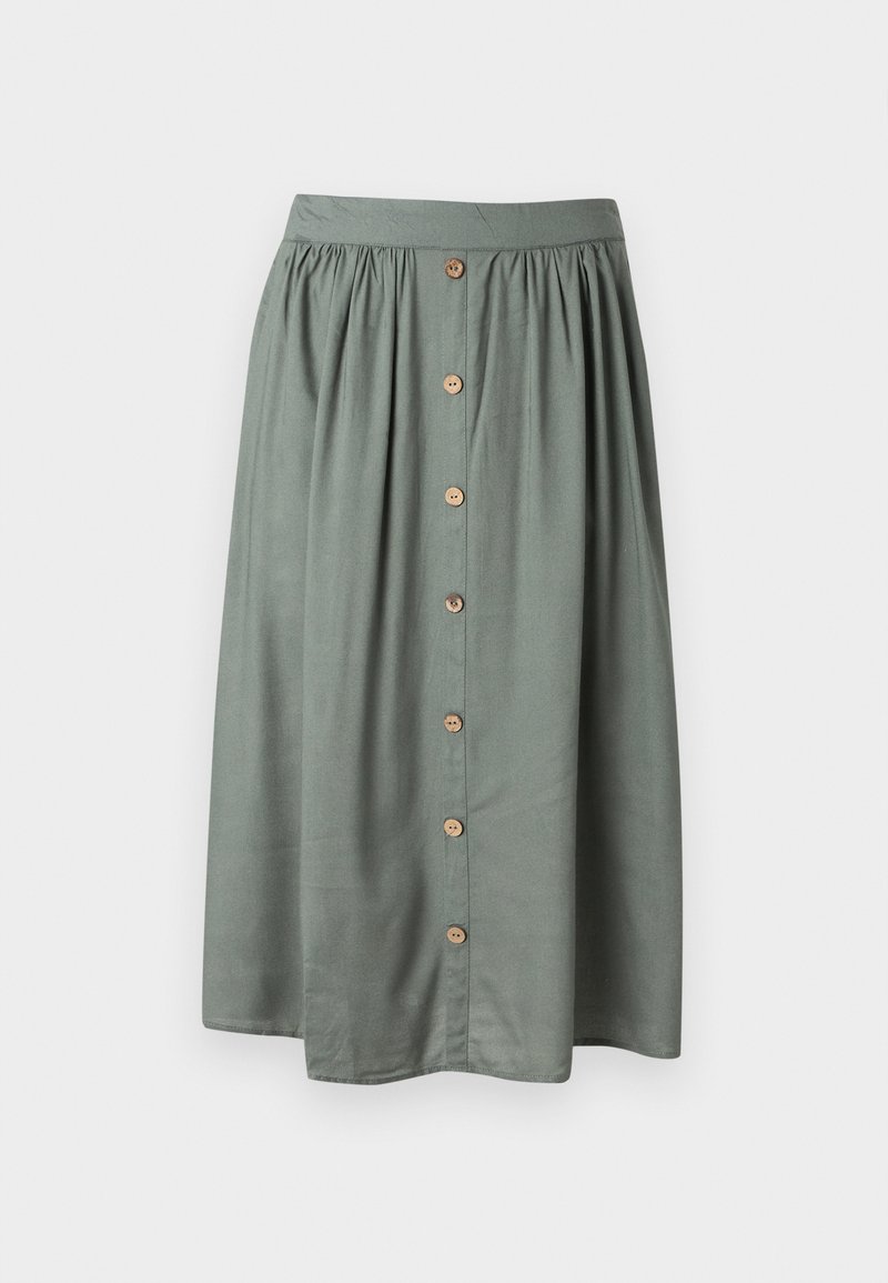 ONLY ONLMILANO LIFE LONG SKIRT - A-Linien-Rock - balsam green/grün ...