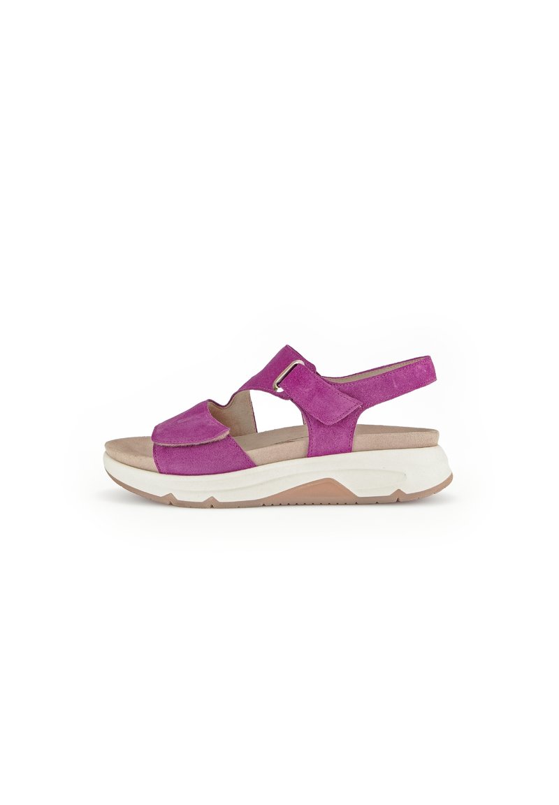 Gabor ROLLINGSOFT - Wedge sandals - aster/pink - Zalando.de