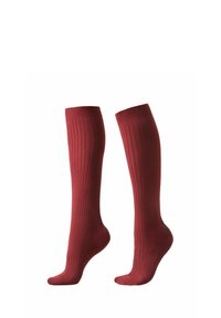 Calzedonia Knee high socks - rot dark red/dark red - Zalando.ie