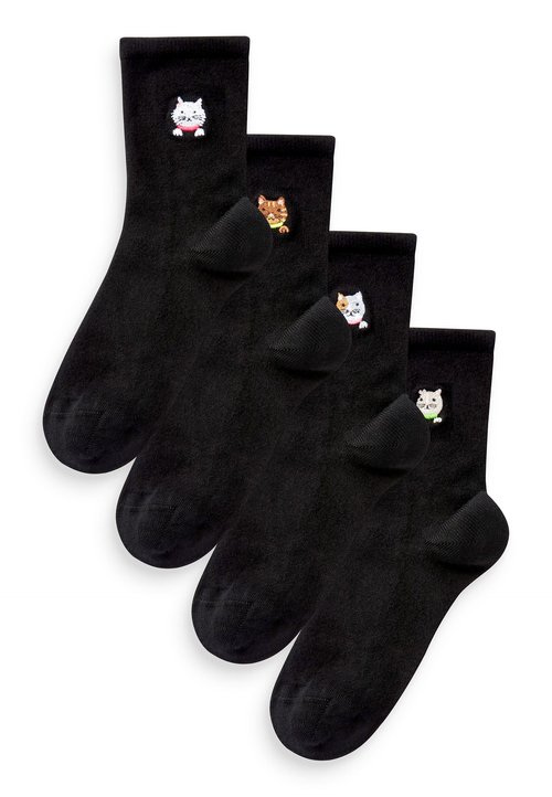 Next 5 PACK - REGULAR FIT - Strumpor - glam cats/svart - Zalando.se