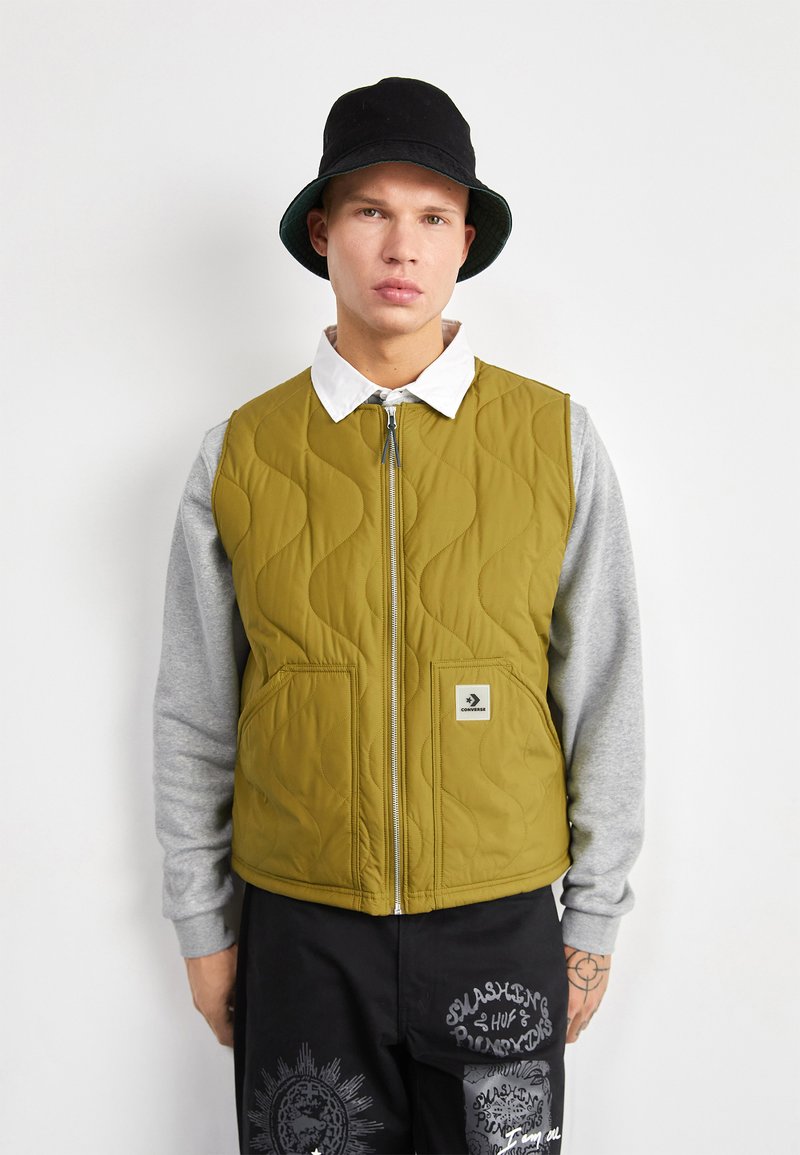 Converse PADDED VEST - Waistcoat - cosmic turtle/khaki - Zalando.ie