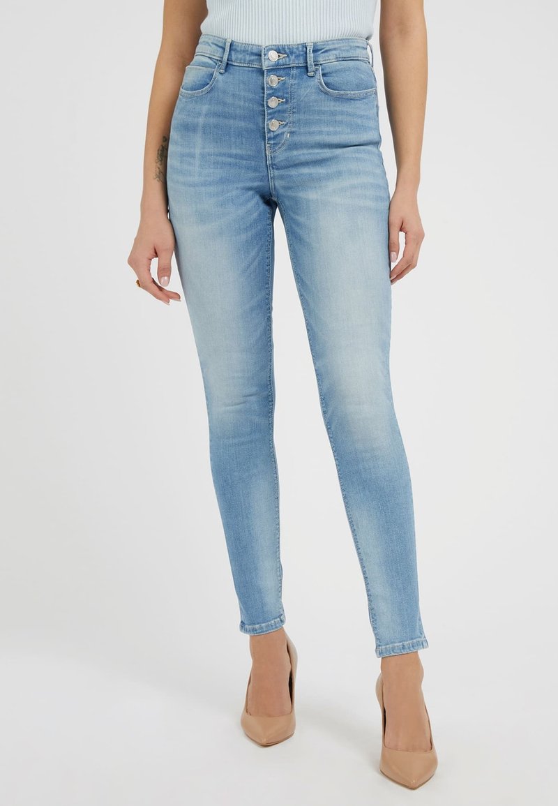 Guess Jeans Skinny Fit Himmelblau Hellblau Zalando Ch