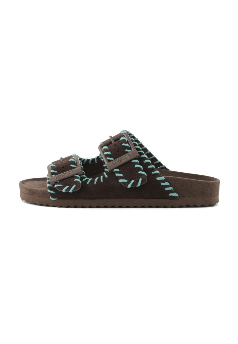 Colors of California Mules - mocha/green - Zalando