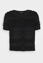 rag & bone SHORT SLEEVE CARDIGAN - Strickjacke - black/schwarz - Zalando.ch