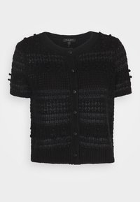 rag & bone SHORT SLEEVE CARDIGAN - Gilet - black/noir - ZALANDO.FR