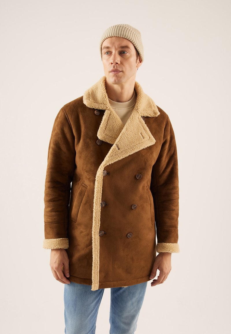 Pier One Winter coat - cognac - Zalando.co.uk