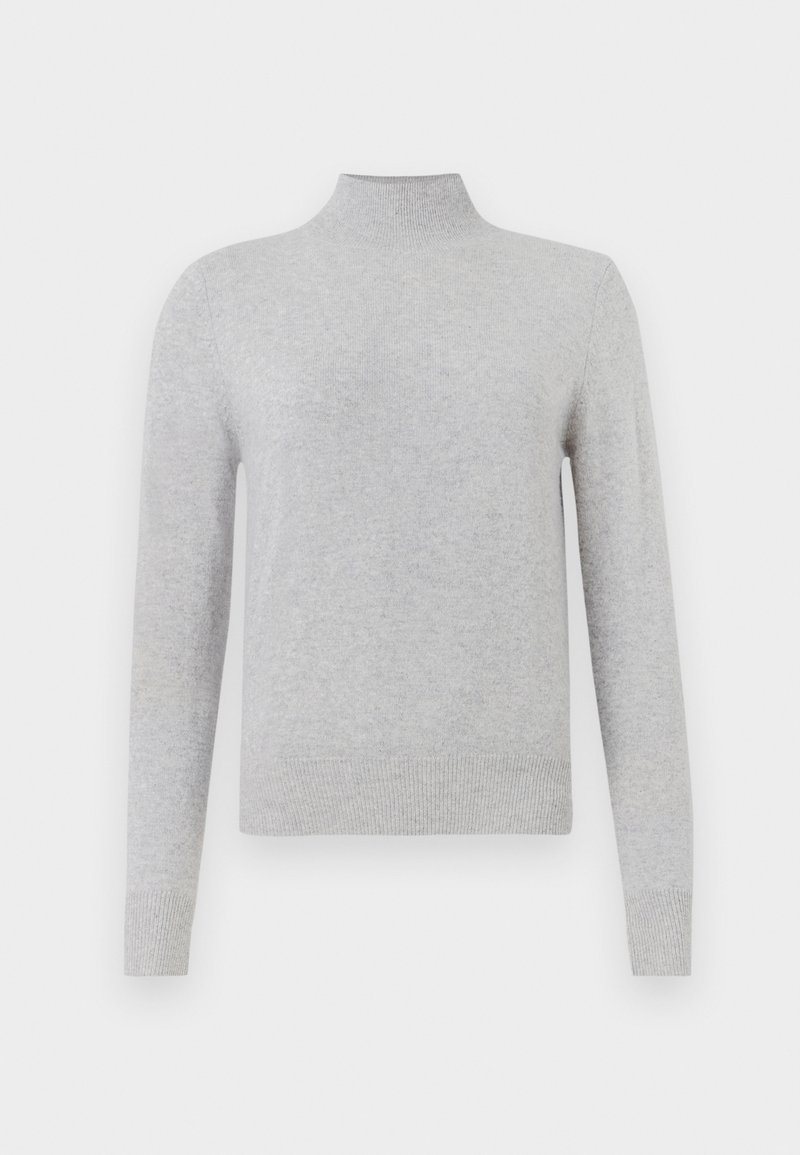 pure cashmere SIMPLE HIGH NECK SWEATER - Trui - light grey/lichtgrijs ...