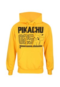 Pokemon POKÉMON PIKACHU LINE ART - Mikina s kapucí - gold/zlatá barva ...