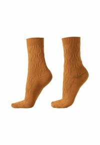 Calzedonia Strumpor - orange d naturale caramello cashmere/aprikos ...