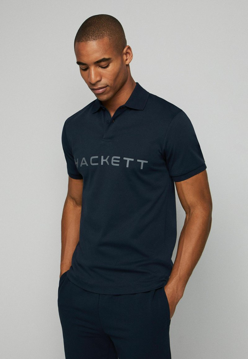 Hackett London ESSENTIAL - Piké - navy grey/grå - Zalando.se