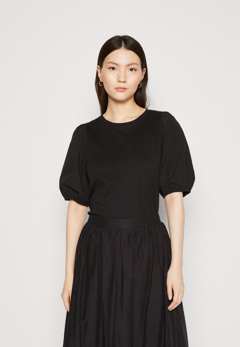 MSCH Copenhagen DARIENE LOGAN - Basic T-shirt - black - Zalando
