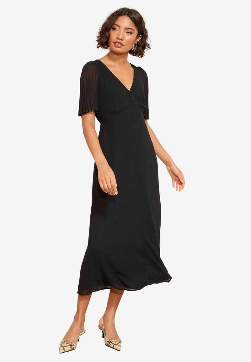 Friends Like These PETITE FIT - V-NECK MIDI - Jerseykleid - black ...