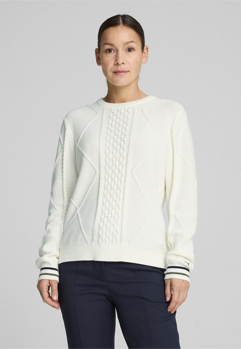 Puma Golf W KATE - Jumper - warm white/white - Zalando.ie