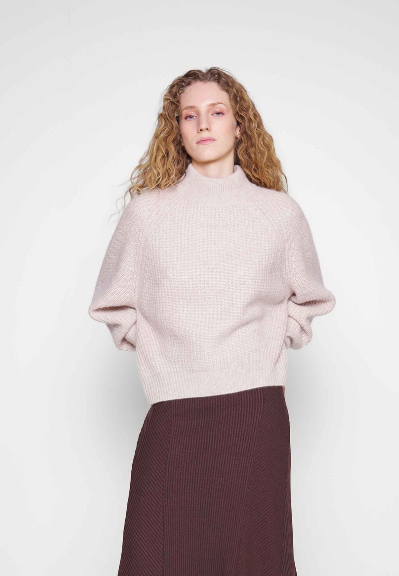 Davida Cashmere CHUNKY - Strickpullover - light beige/beige - Zalando.de