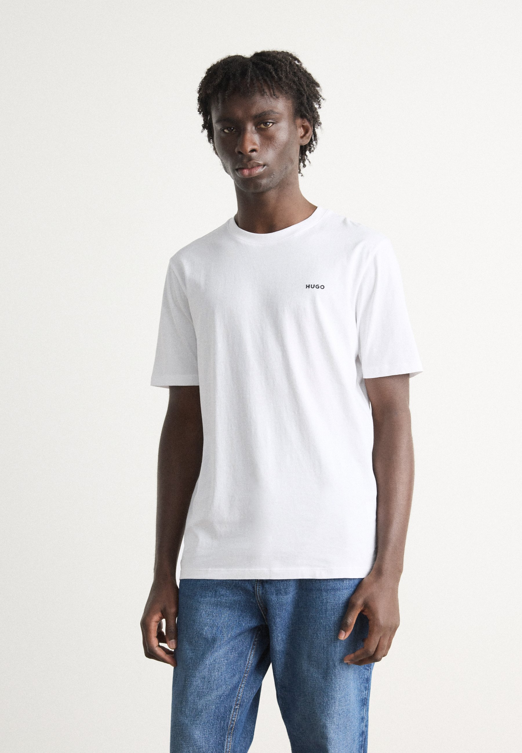 HUGO DERO Basic T shirt white Zalando
