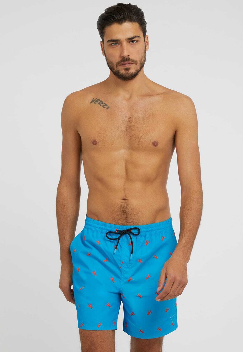 Guess Mit Allover Print Bañador Himmelblau Azul Claro Zalando Es