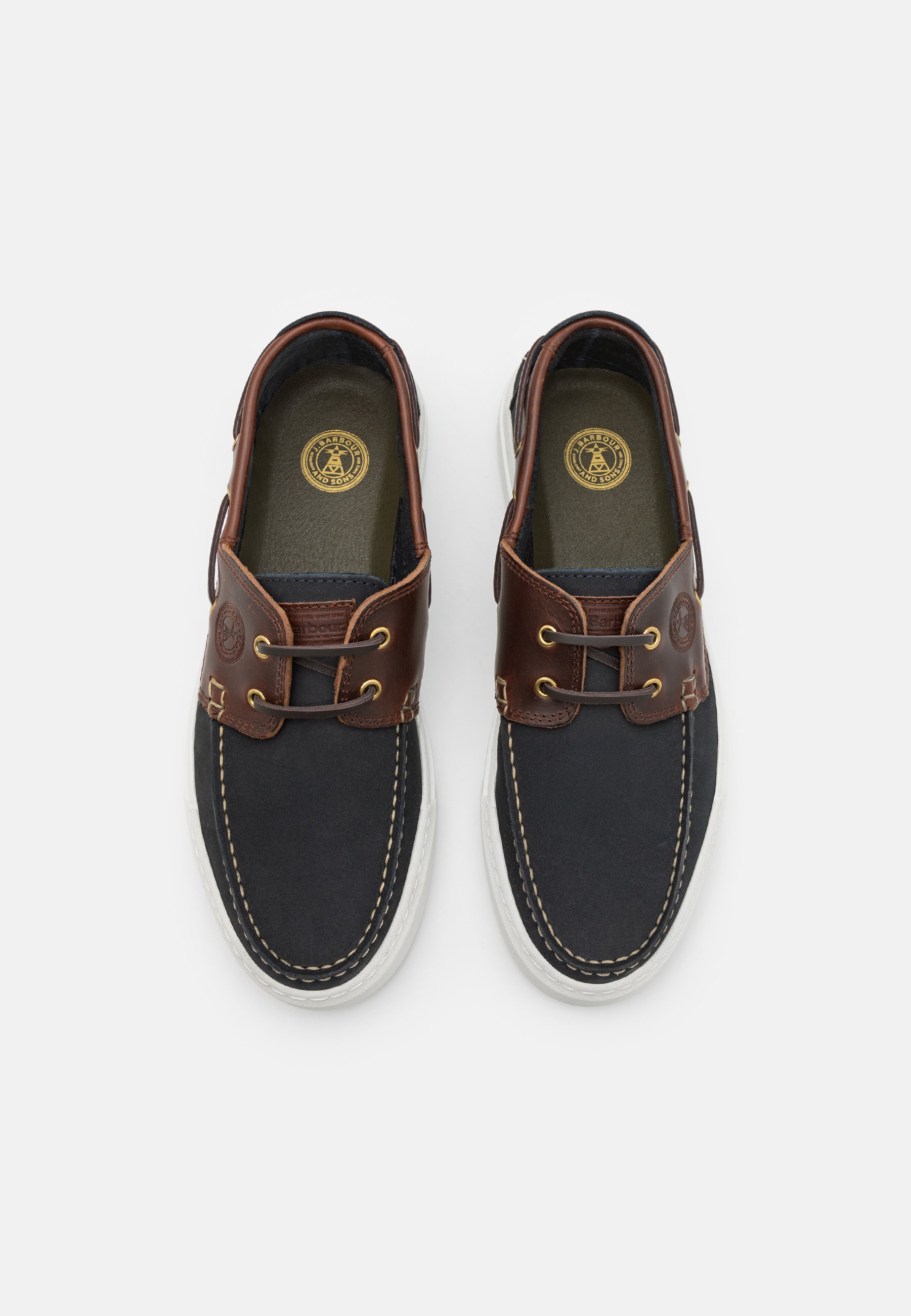 BOSUN Boat shoes navy brown