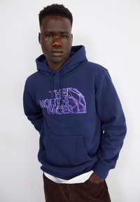 The North Face HEAVYWEIGHT HOODIE - Sweat à capuche - summit navy/white ...
