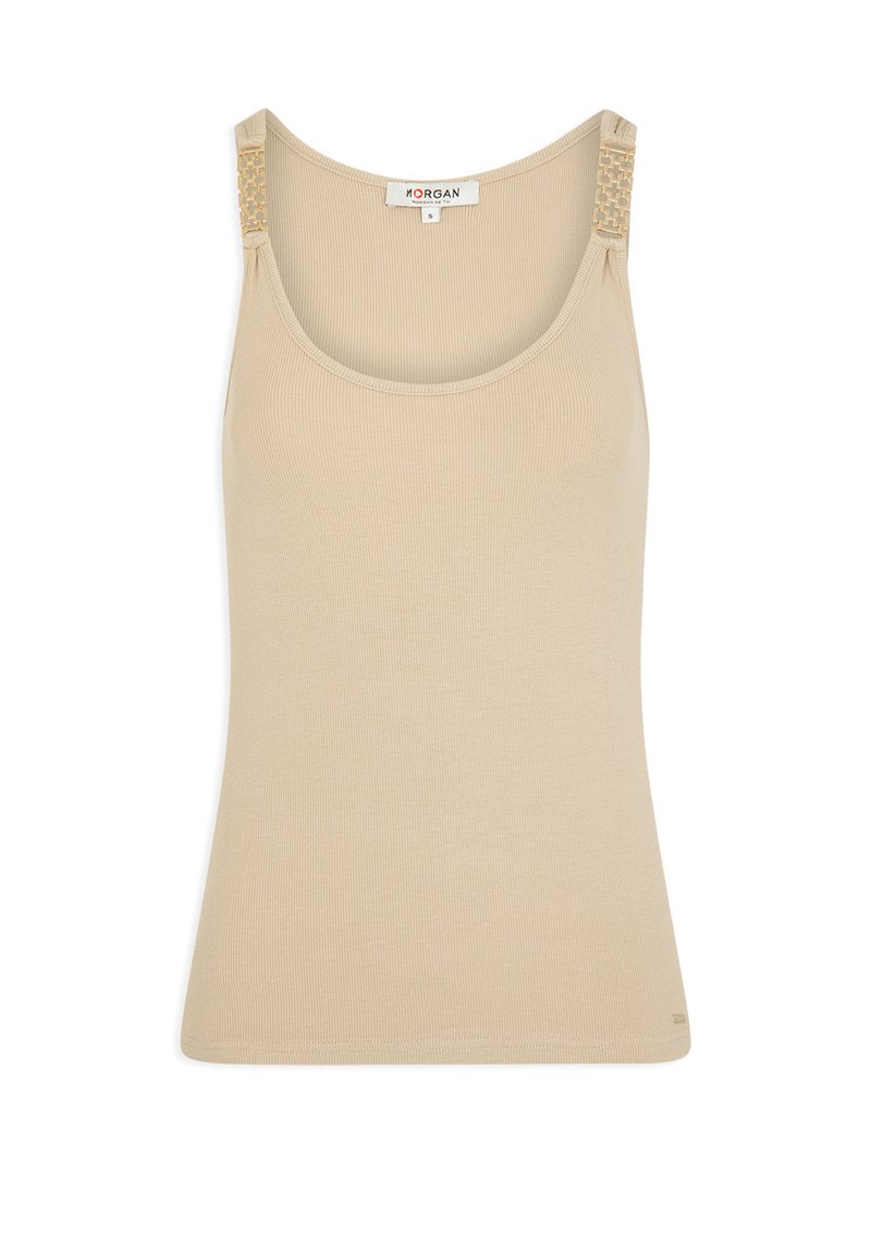 Morgan TANK WITH EMBELLISHED - Top - beige - Zalando.co.uk