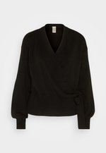YAS YASASSI WRAP CARDIGAN - Cardigan - black - Zalando.ie
