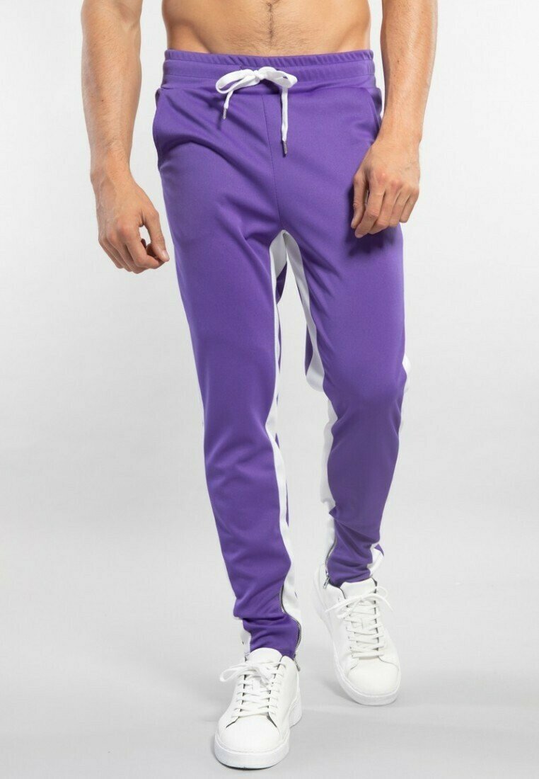FRILIVIN JOGGING À BANDES - Pantalon de survêtement - violet - ZALANDO.FR