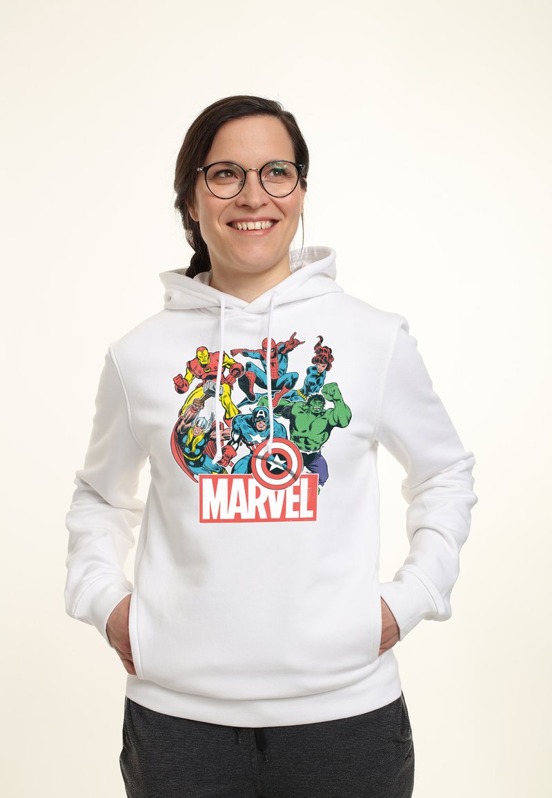 Marvel MARVEL CLASSIC HEROES OF TODAY - Sweat à capuche - white/blanc ...