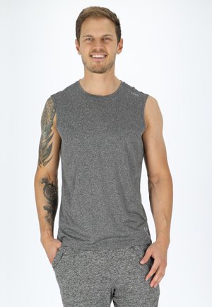 X-Trail TRAINING - T-shirts basic - charcoal melange/mørkegråmeleret ...