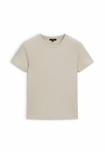 Massimo Dutti SHORT SLEEVE - Basic T-shirt - beige - Zalando.co.uk
