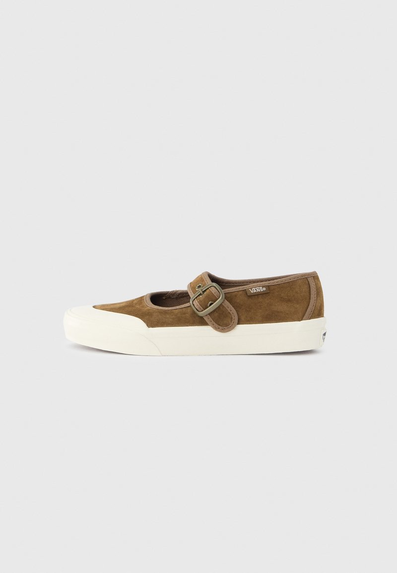 Vans MARY JANE - Ankle strap ballet pumps - khaki - Zalando