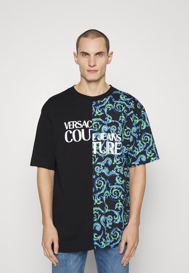Versace Jeans Couture T Shirt Print Black Zwart Zalando Be