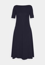 Lauren Ralph Lauren MUNZIE ELBOW SLEEVE DAY DRESS - Robe en jersey - lighthouse navy/bleu marine ...