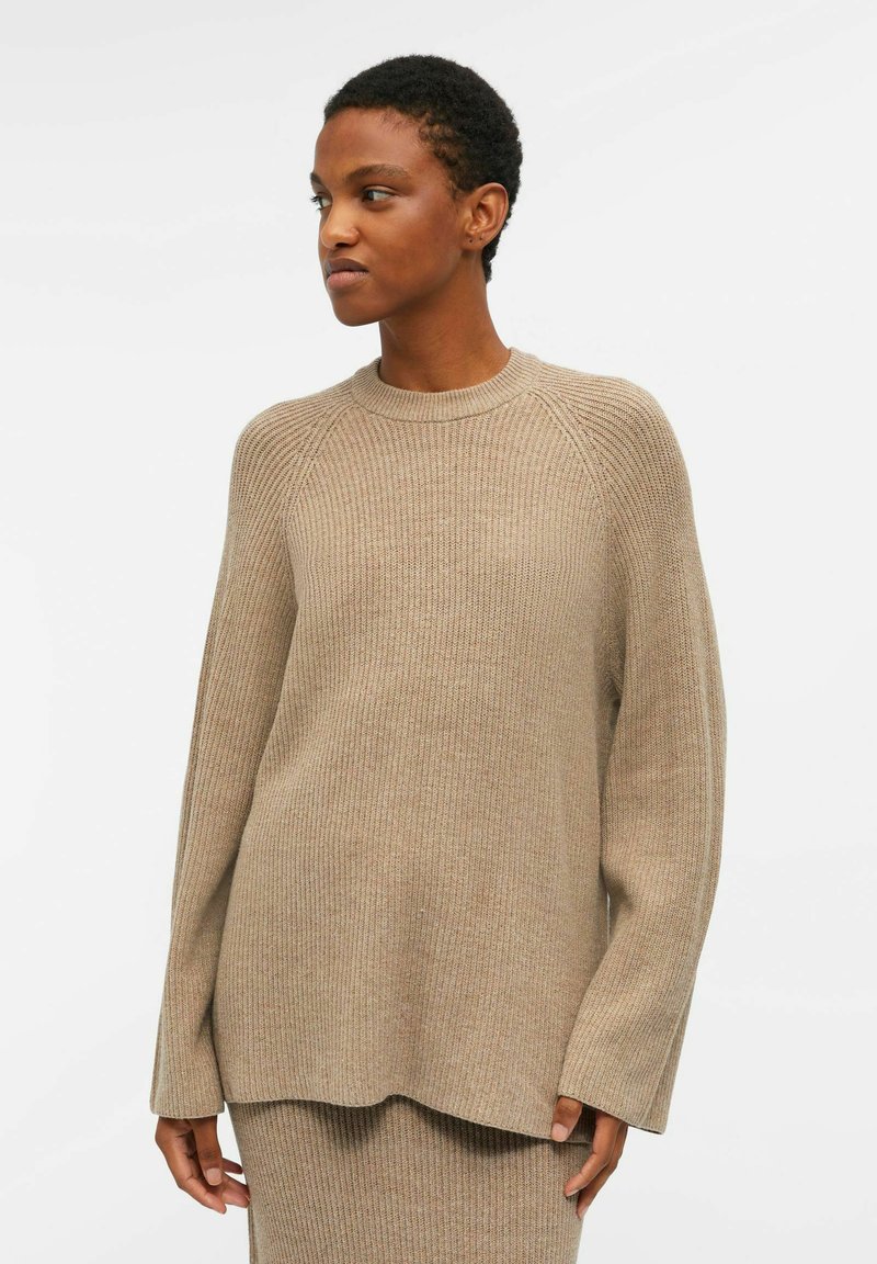 Object GERIPPTER - Pullover - fossil/beige - ZALANDO.FR